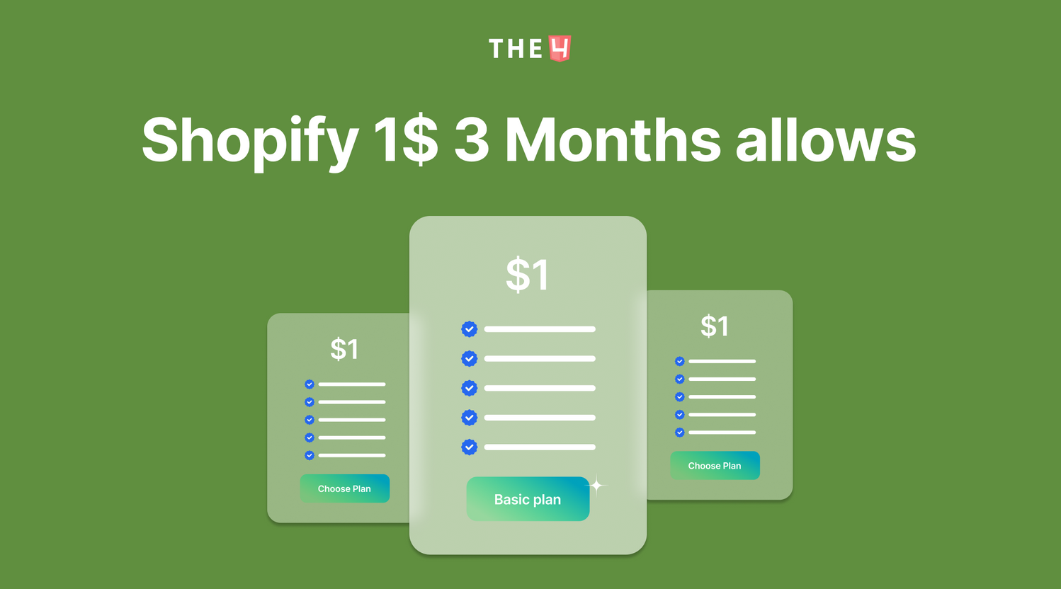 Shopify $1 for 3 Months Plan: How to Get It in 2025? – The4™ Studio